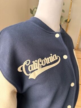 Zara | Jackets & Coats | Zara Kids Navy And Cream Varsity Jacket | Poshmark